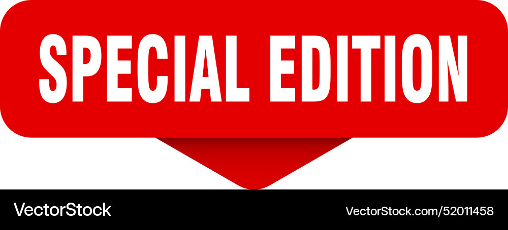 Special edition sticker sign Royalty Free Vector Image