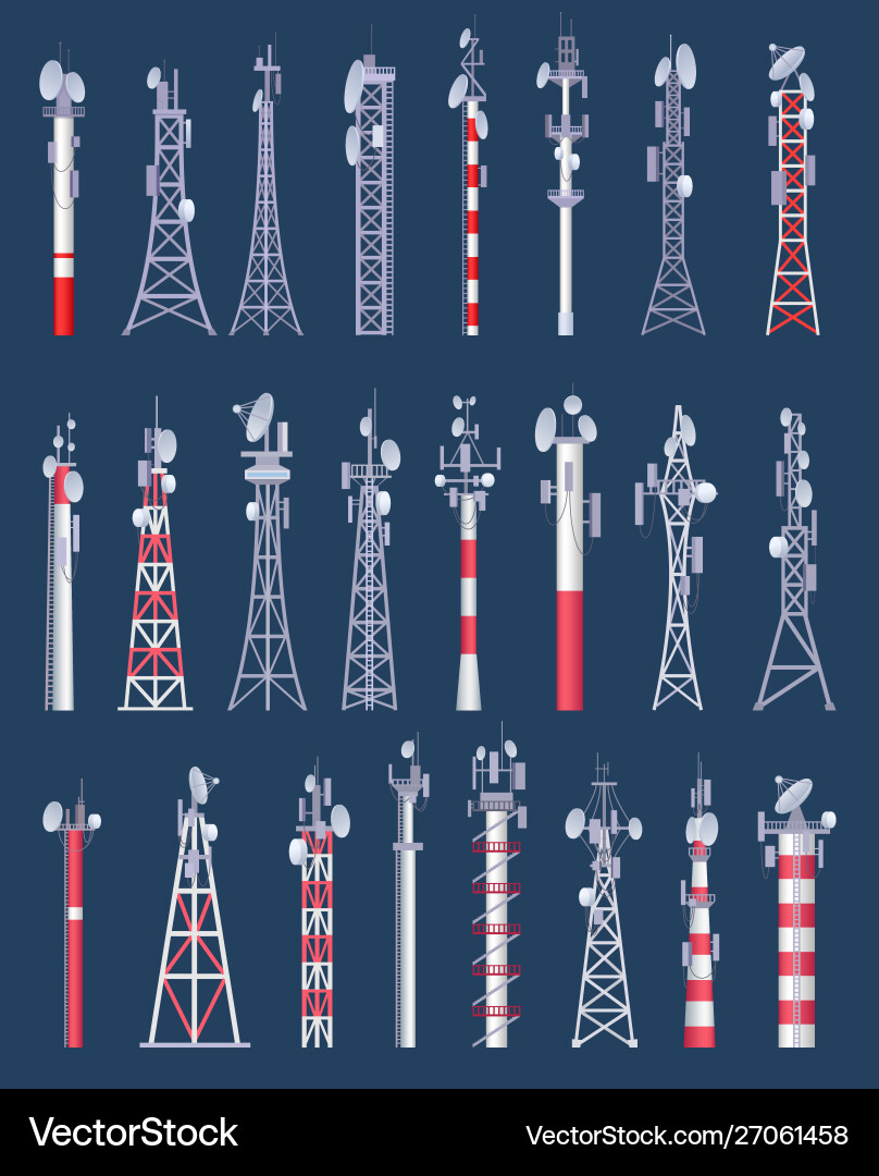 Wireless Communication Network Royalty Free Vector Image