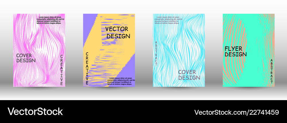 A set of modern covers Royalty Free Vector Image