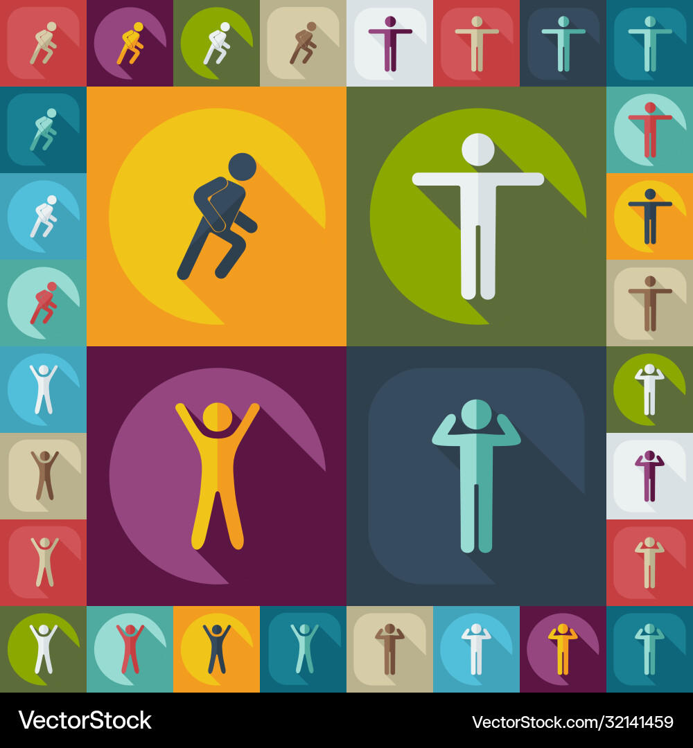 Assembly people silhouettes stick figure Vector Image