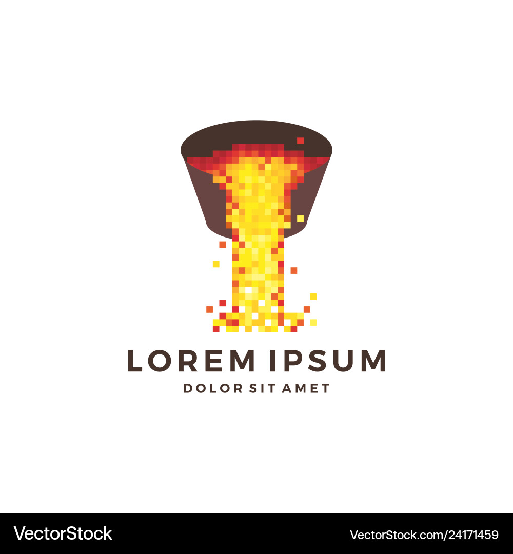 Bit founding bitmap digital logo herunterladen Vektorbild