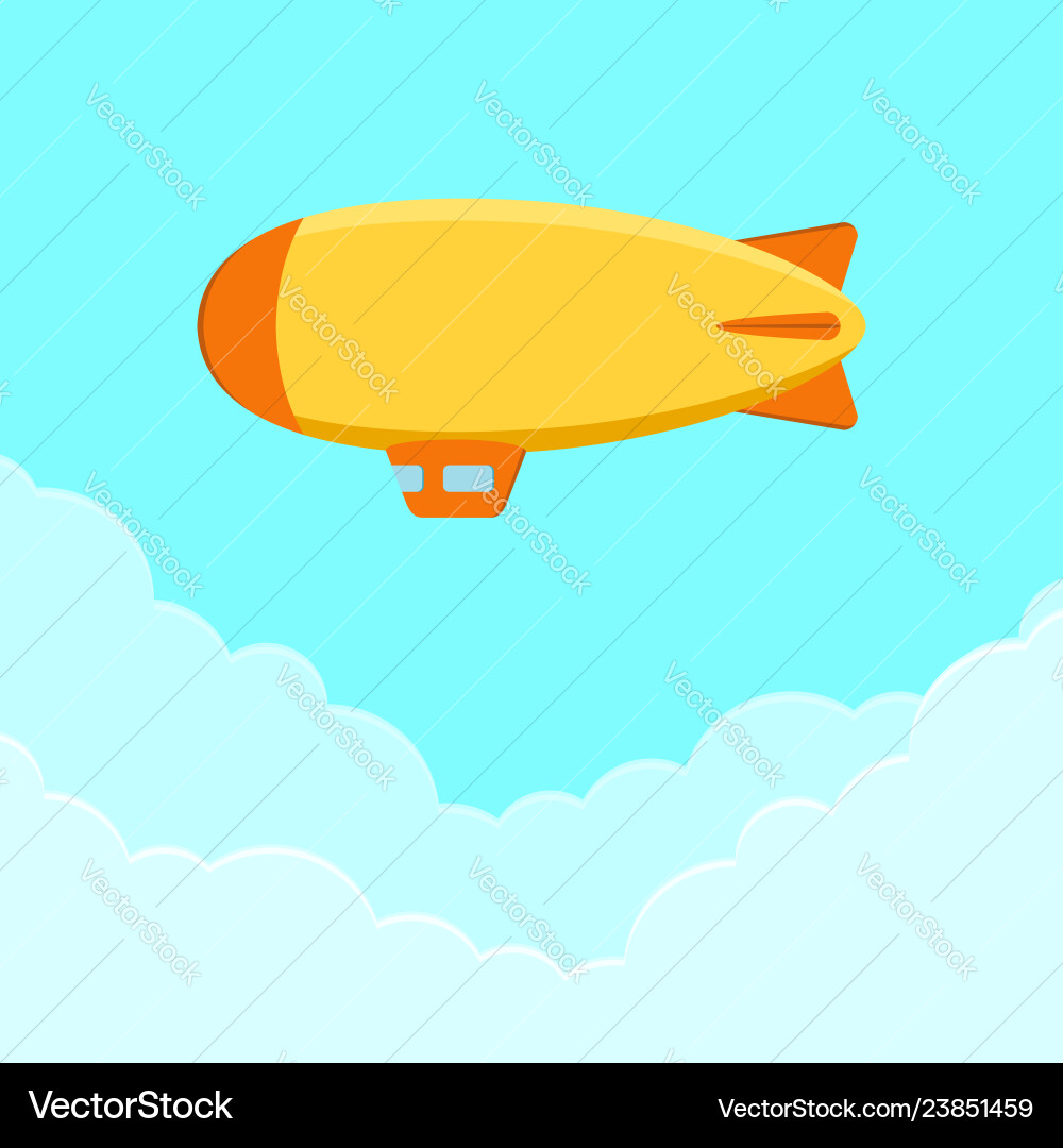 Dirigible Royalty Free Vector Image - VectorStock