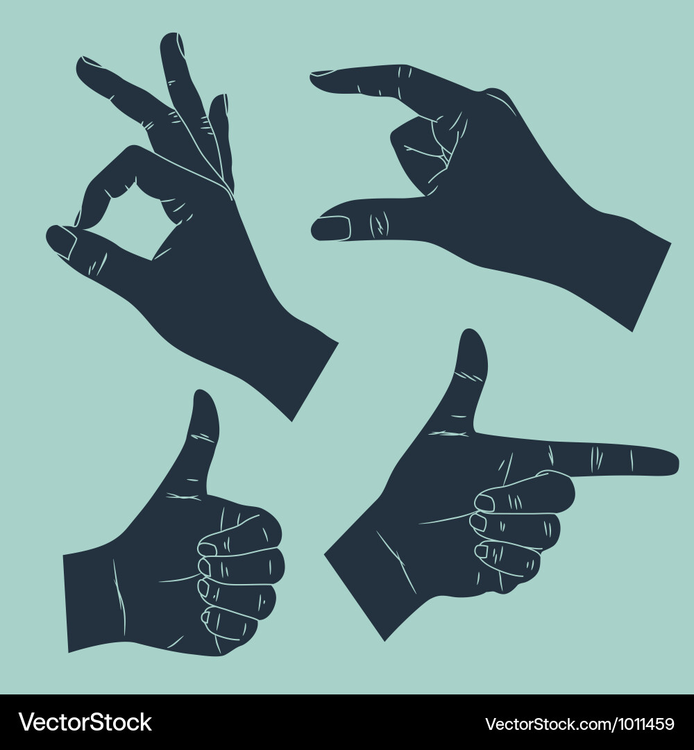 Gesture Royalty Free Vector Image - VectorStock