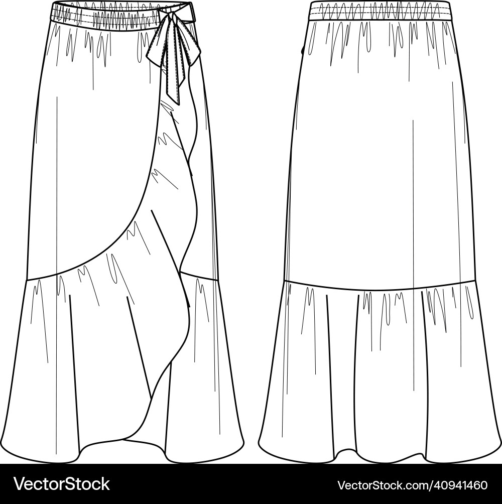 Skirt Frill Drawing Vector Images (81)