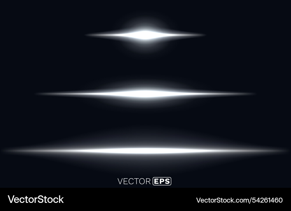 Laser light beam on black background Royalty Free Vector