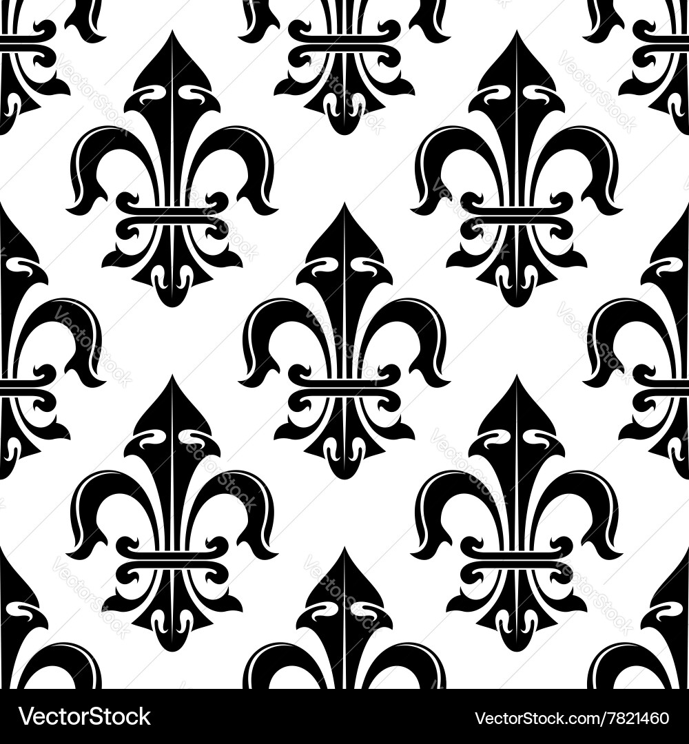Royal Fleur-de-Lis Pattern Royalty Free Vector Image