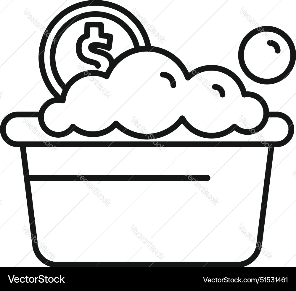 Depicting the illegal process of concealing Vector Image