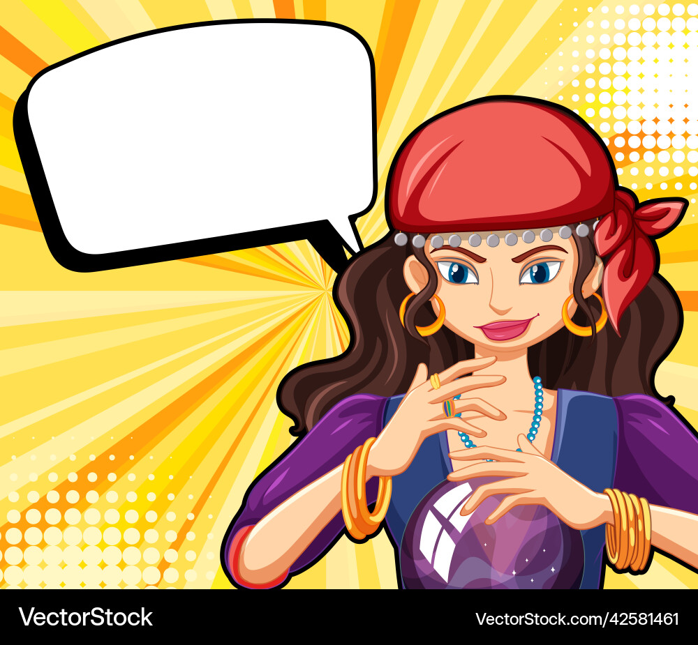 Leere Blase und Gesichtsausdruck retro comic Vektorbild