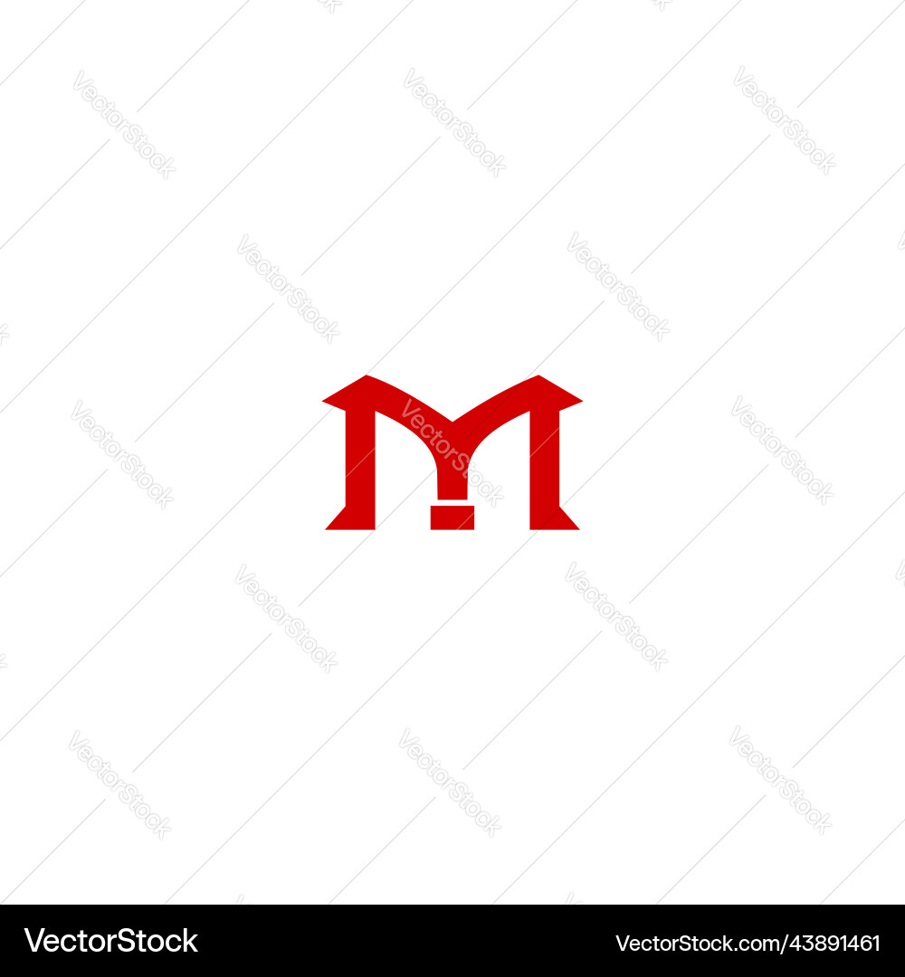 M initial logo Royalty Free Vector Image - VectorStock
