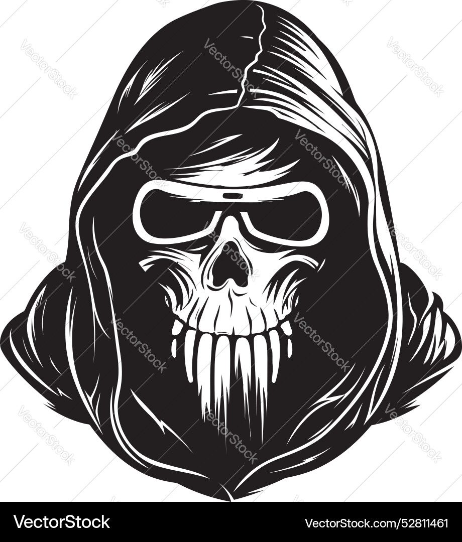 Reaper chic stylish emblematic design reapers Vector Image