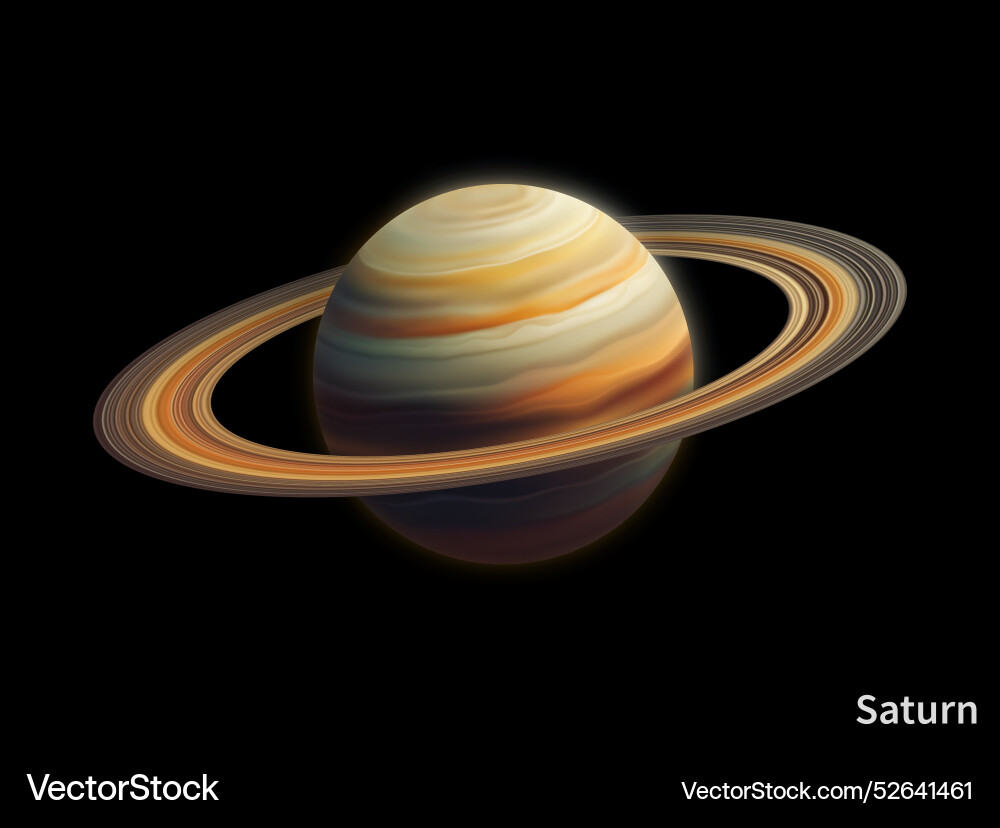 Planet Saturn Surface