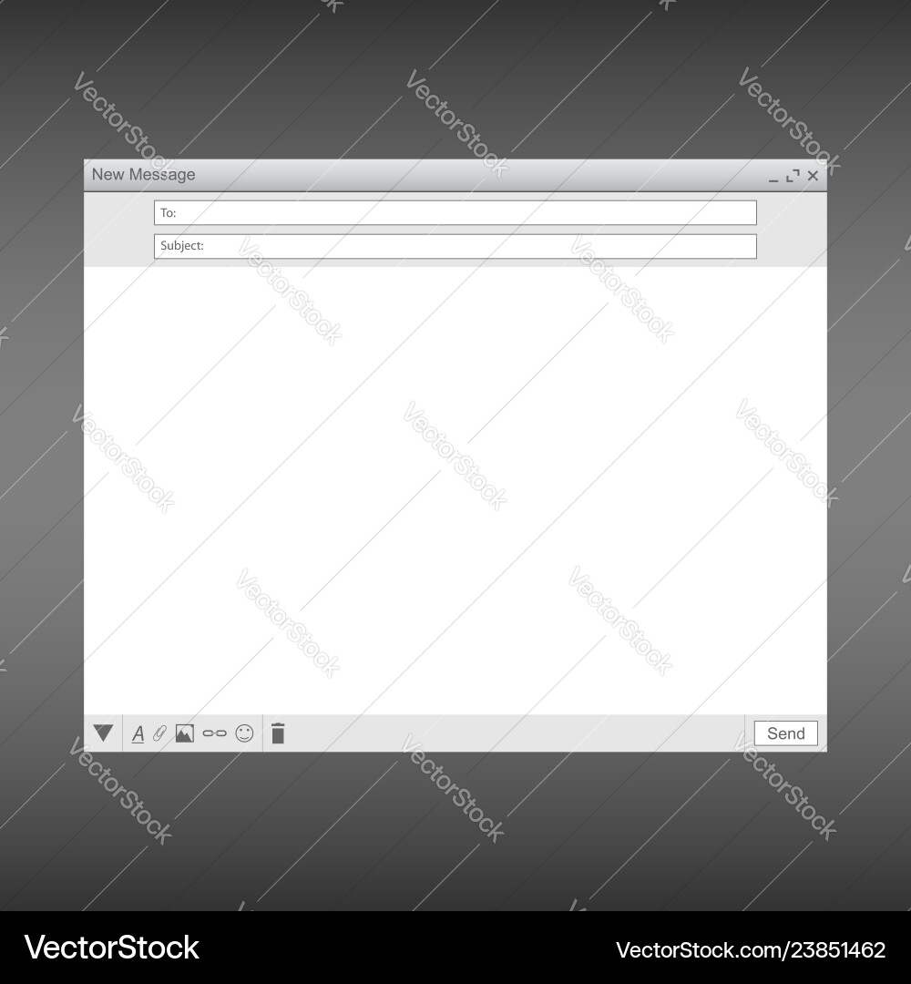 Email message interface Royalty Free Vector Image