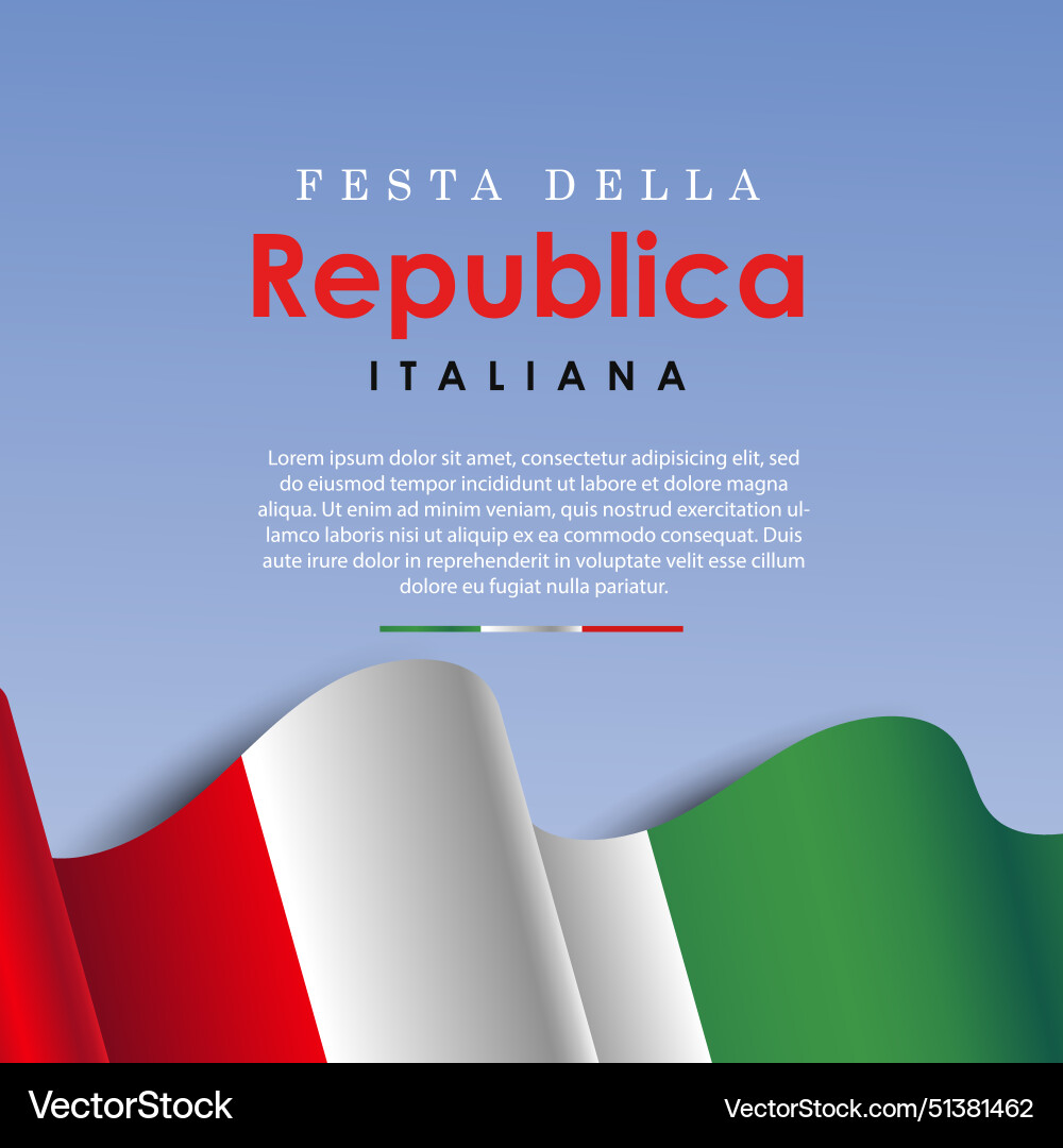 Festa della repubblica background Royalty Free Vector Image