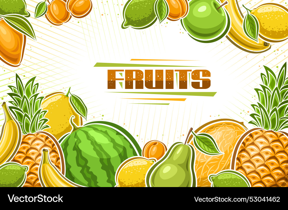 Fruits Royalty Free Vector Image - VectorStock