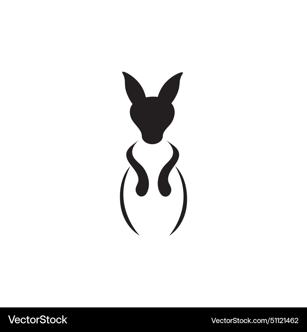 Kangaroo icon logo Royalty Free Vector Image - VectorStock