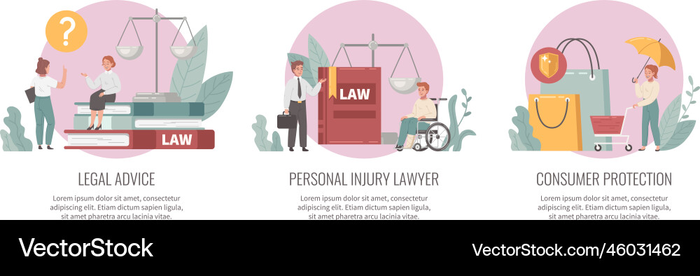 Lawyer cartoon set Royalty Free Vector Image - VectorStock