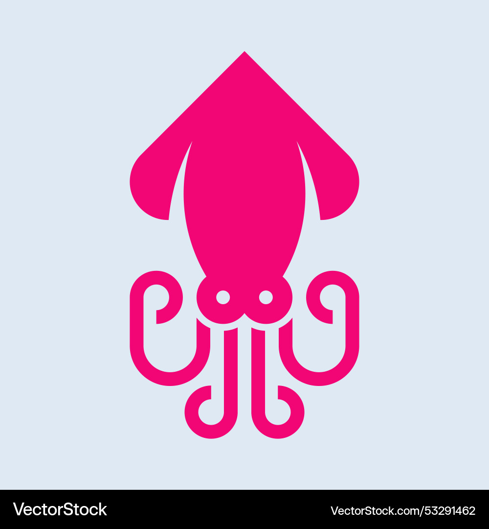 Squid logo Royalty Free Vector Image - VectorStock