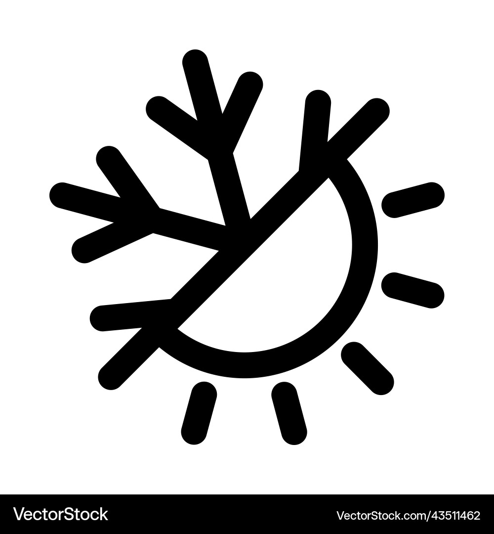 Wärmedämmung Icon Temperatur Symbol Lizenzfreier Vektor