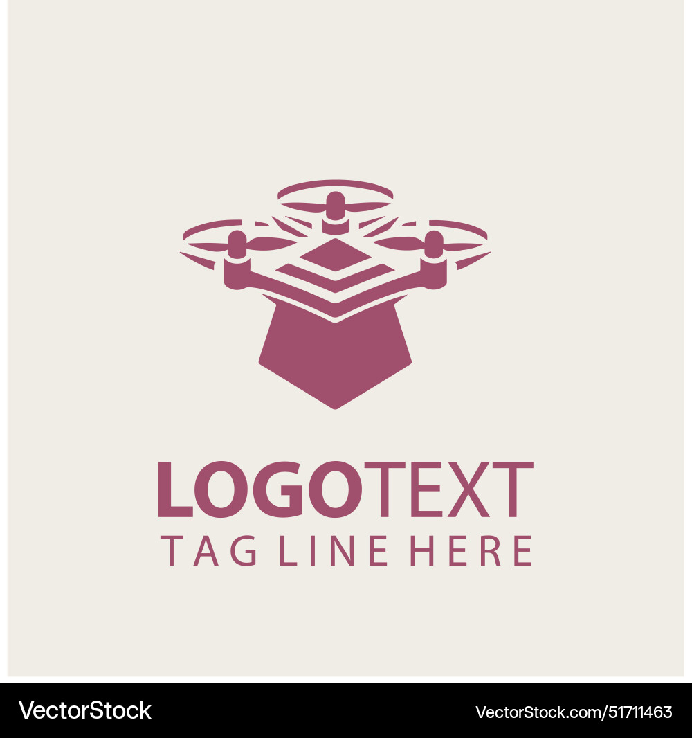 Drone tech logo Royalty Free Vector Image - VectorStock