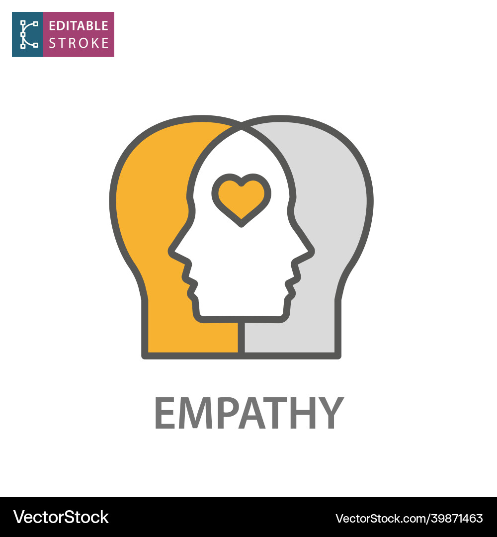 Empathy Profiles Icon Royalty Free Vector Image