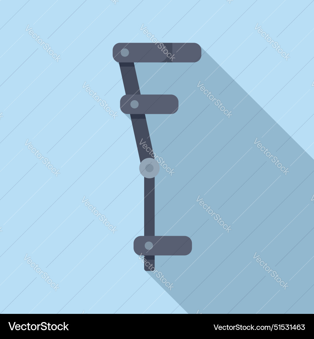 Modern leg brace supporting injured body Vector Image