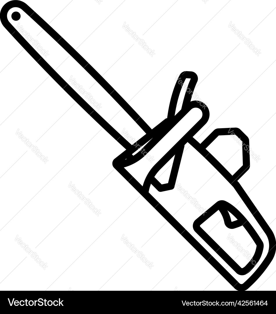 Chain saw icon Royalty Free Vector Image - VectorStock