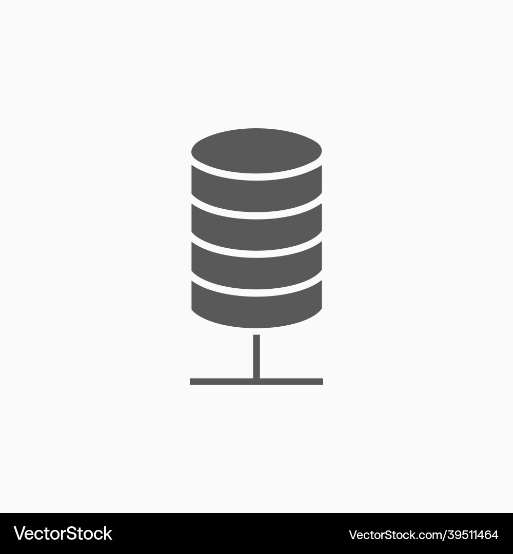 Datenbank Icon Lizenzfreies Vektorbild - VectorStock