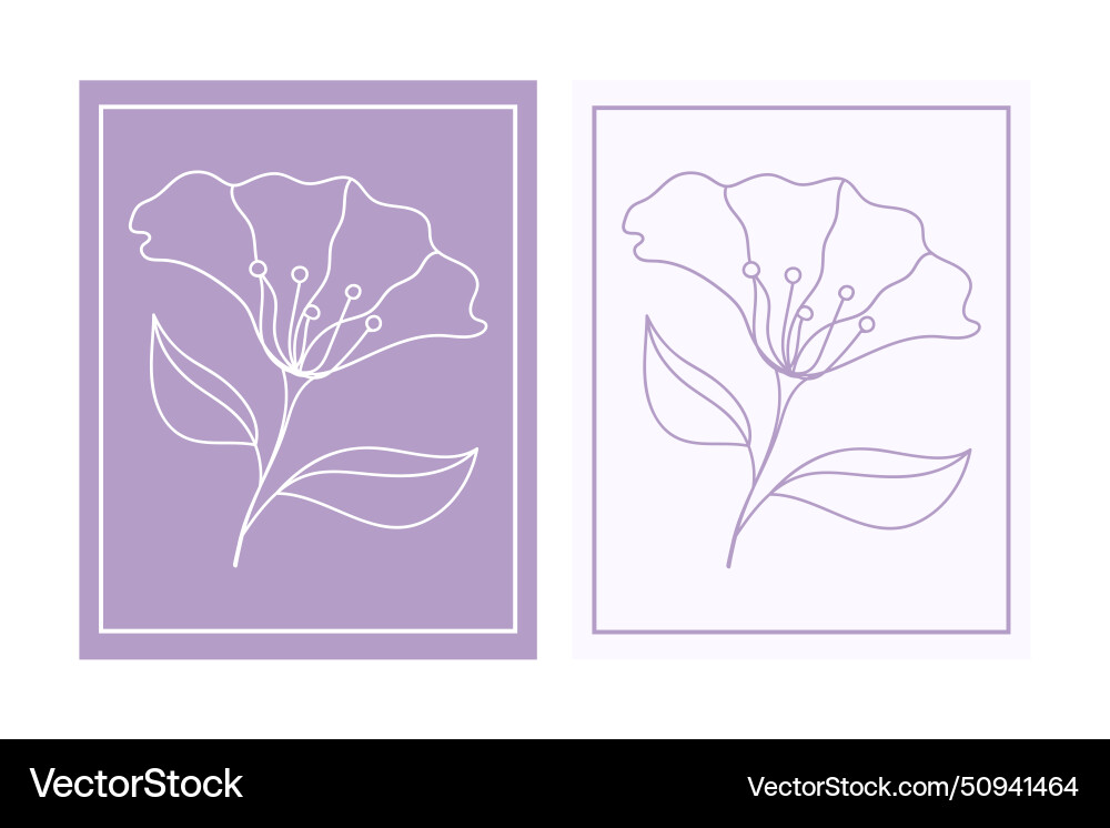 Flower outline logo symbol sign Royalty Free Vector Image