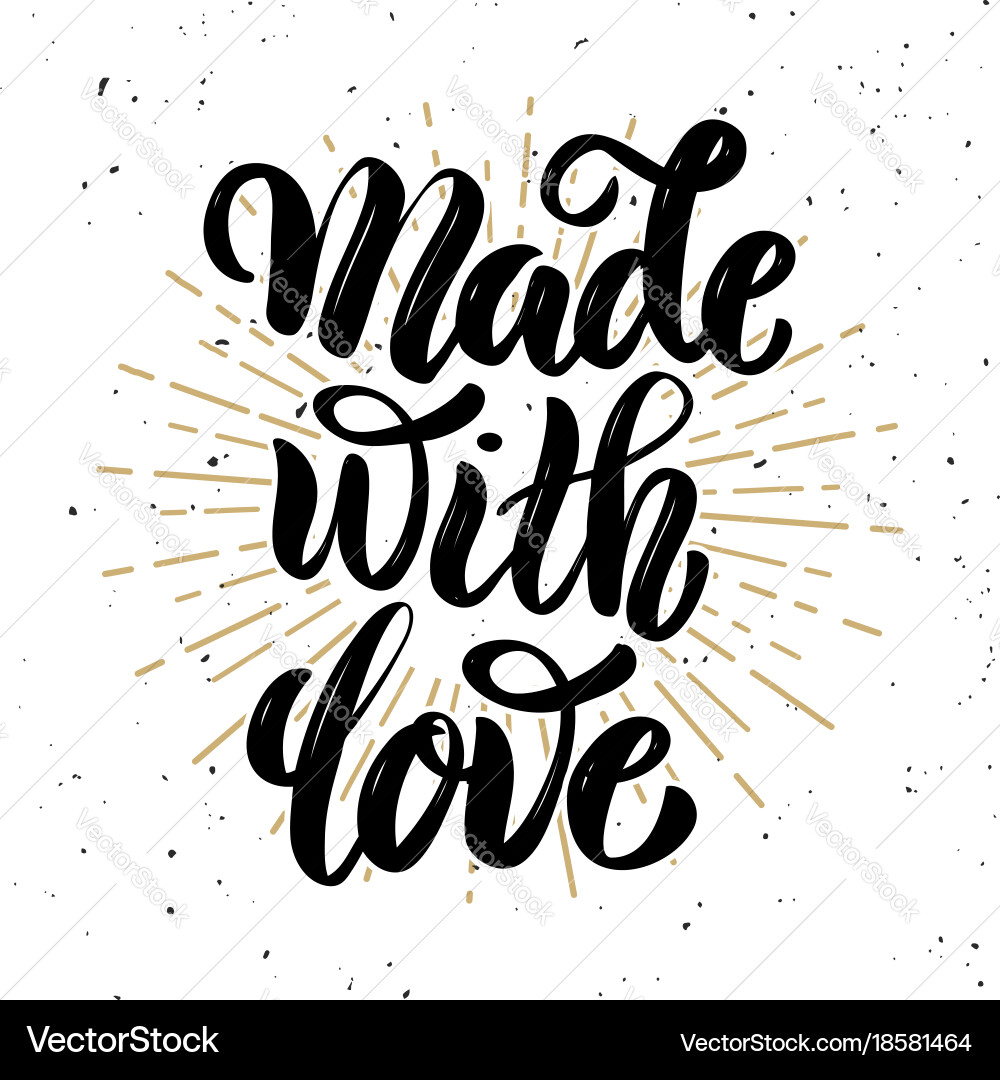Hand Drawn Love Lettering Royalty Free Vector Image
