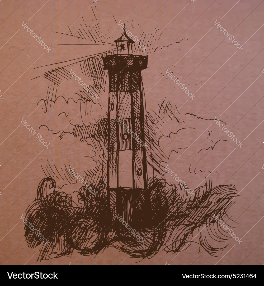 Lighthouse Royalty Free Vector Image - VectorStock