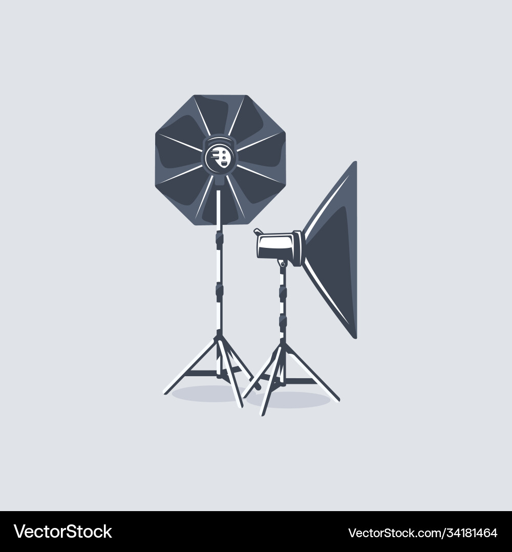 Photo studio element isolated on white background Vector Image