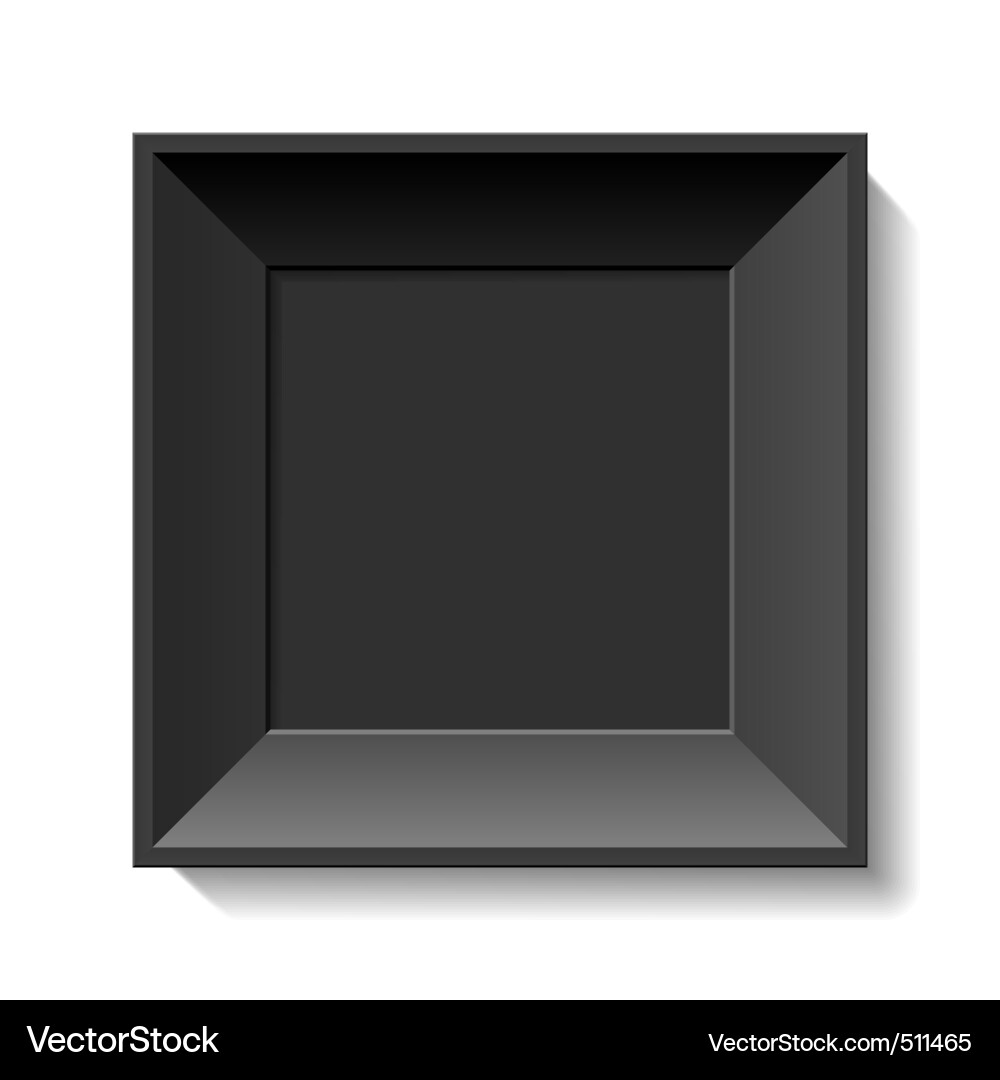 Black photo frame Royalty Free Vector Image - VectorStock