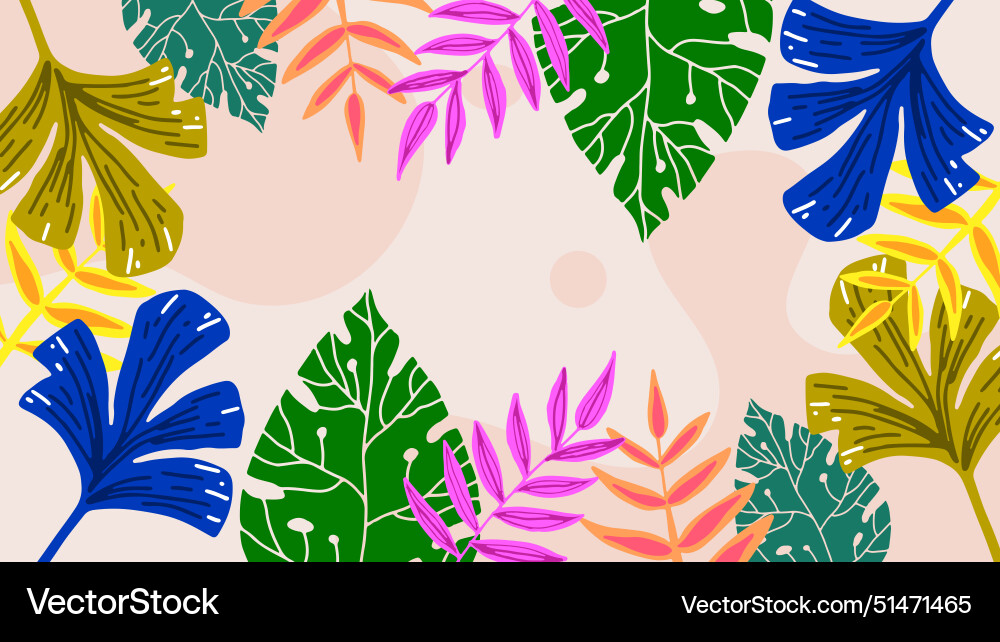 Colorful colourful spring background with flowers Vector Image