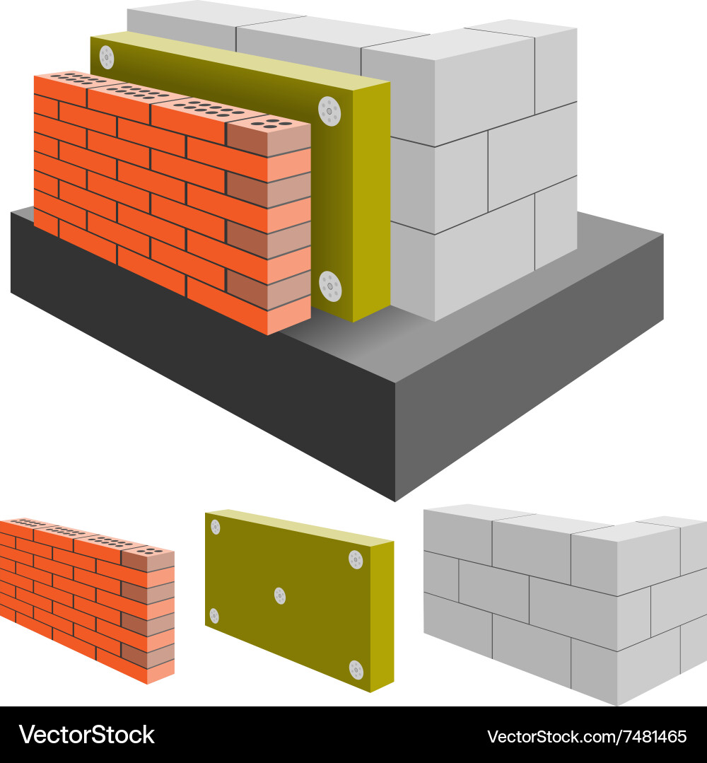 House wall Royalty Free Vector Image - VectorStock