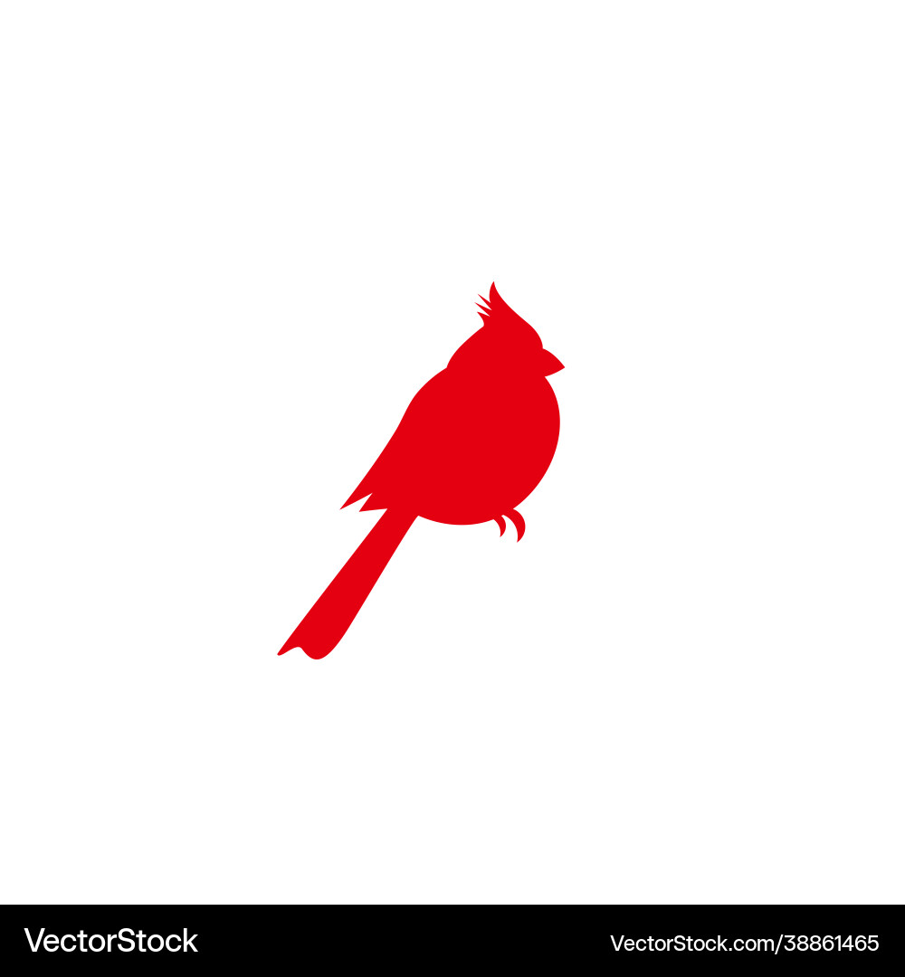 Northern Cardinal - Red Bird Royalty Free Vector Image