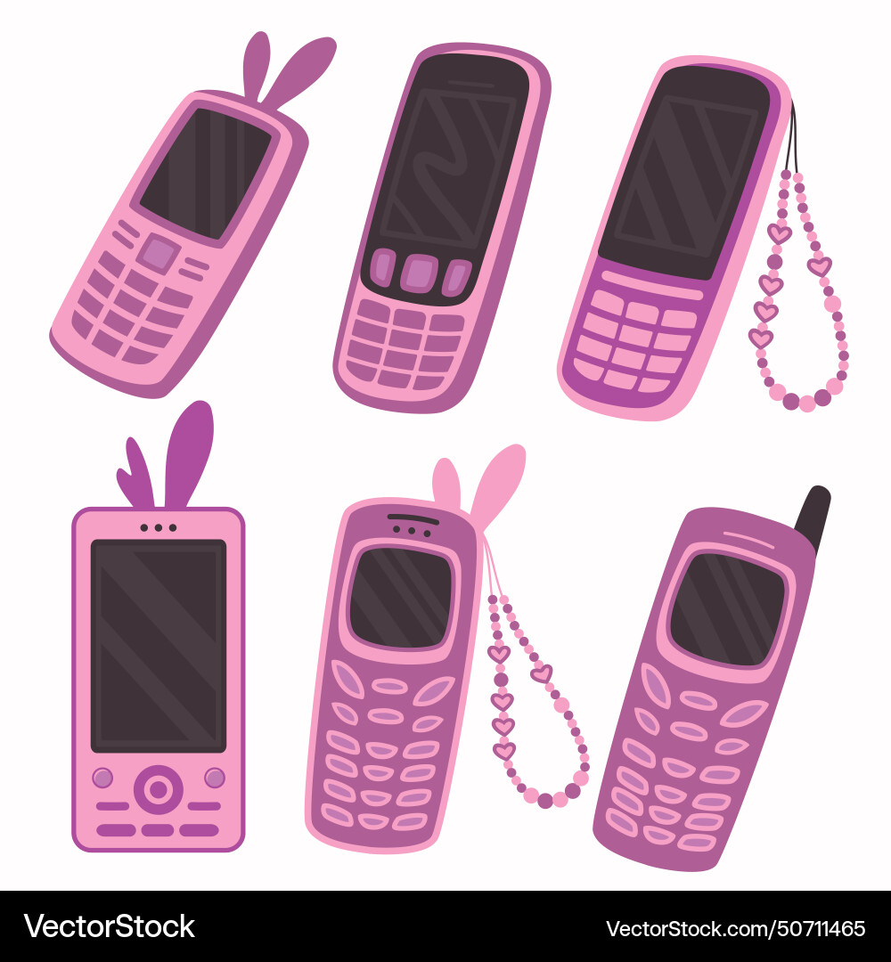 Y2k handphone Royalty Free Vector Image - VectorStock