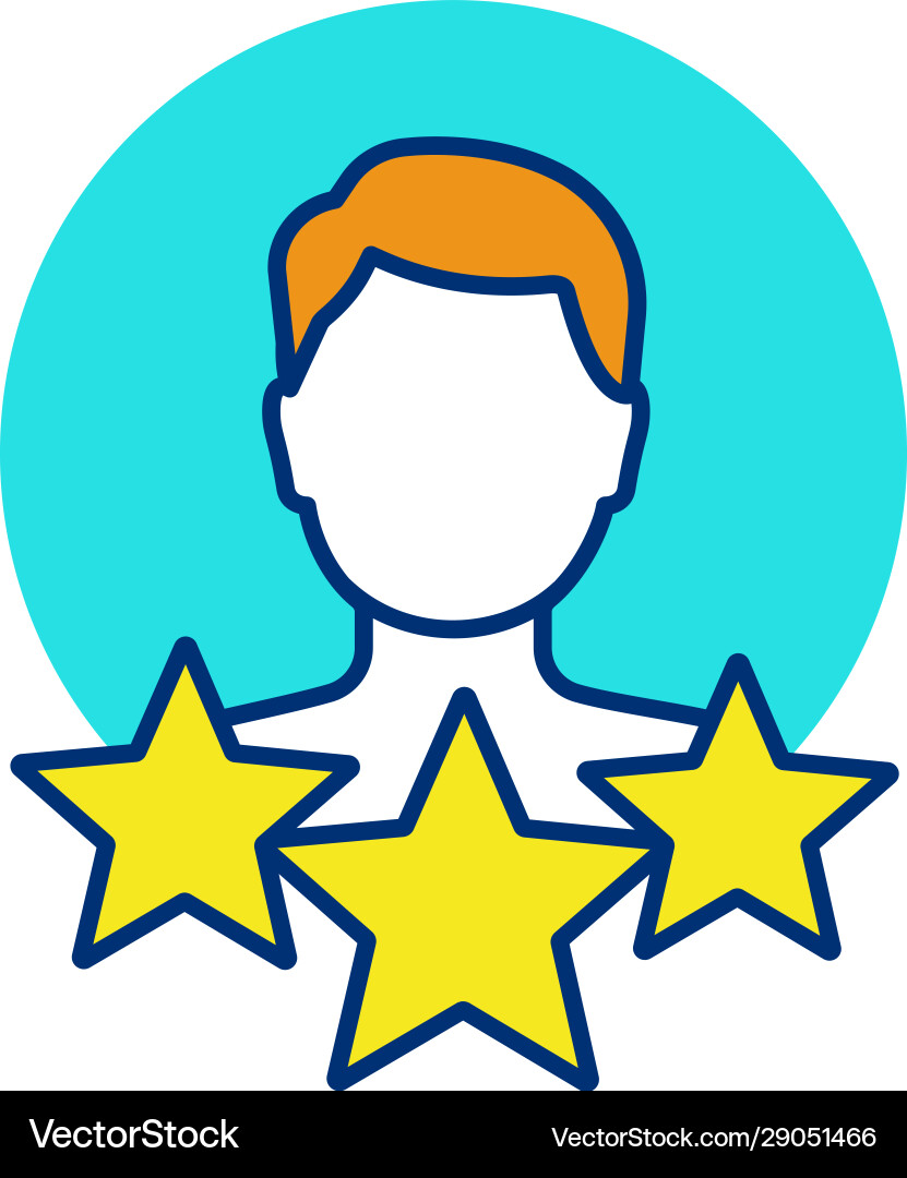 Professional experience color icon Royalty Free Vector Image