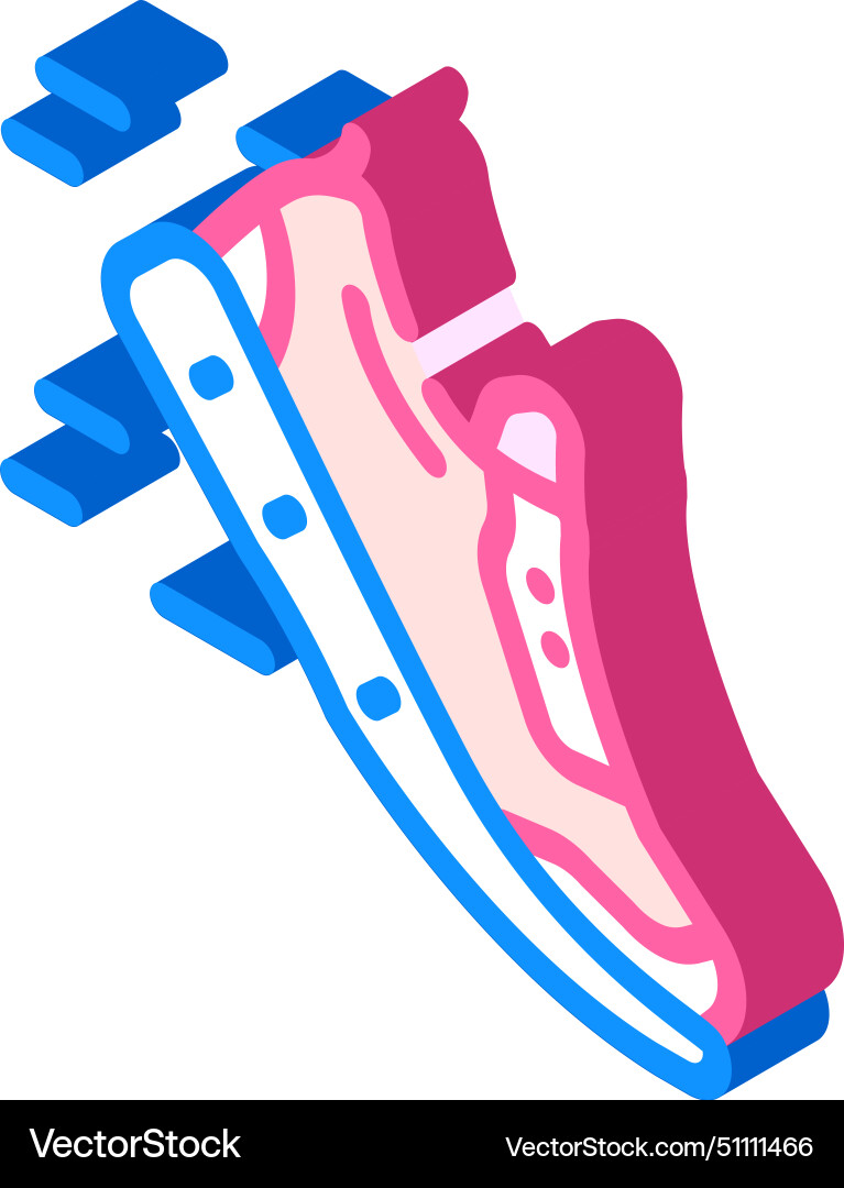 Running shoes isometric icon Royalty Free Vector Image