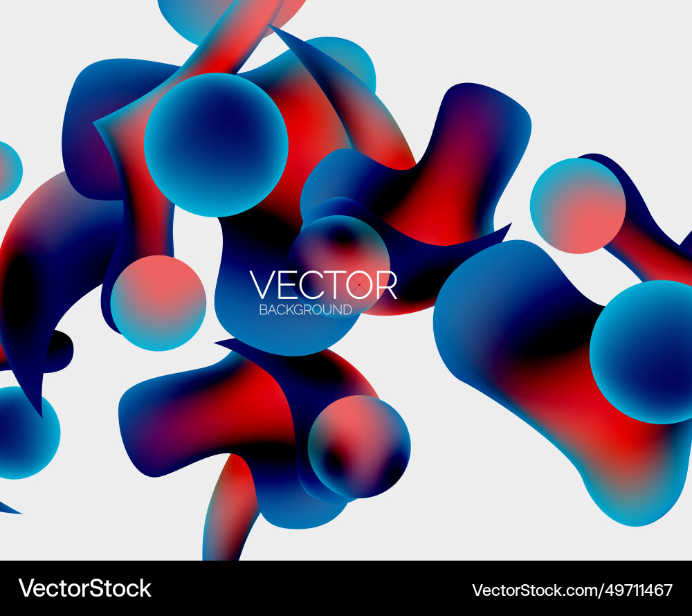 Abstract liquid bubble background Royalty Free Vector Image