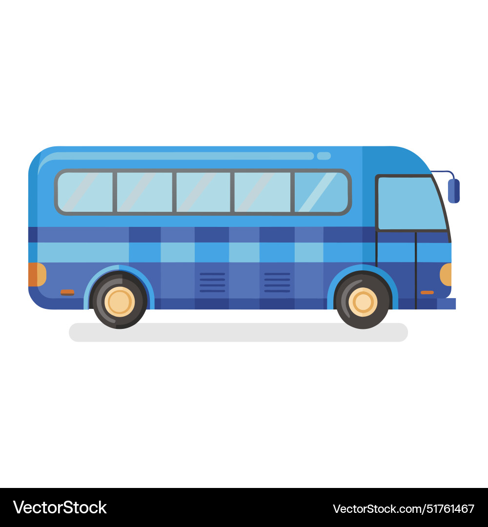 Bus vehicle road transport Royalty Free Vector Image
