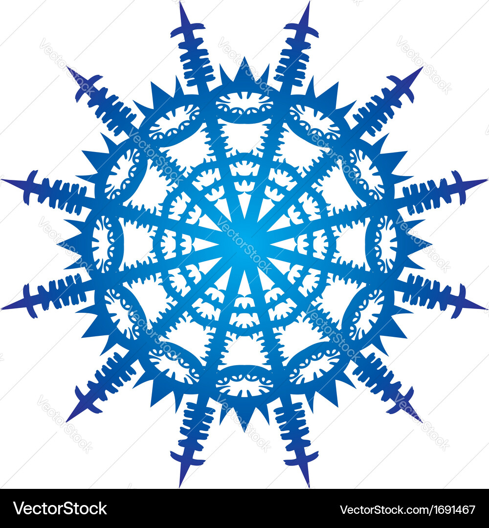 Snowflake Royalty Free Vector Image - VectorStock