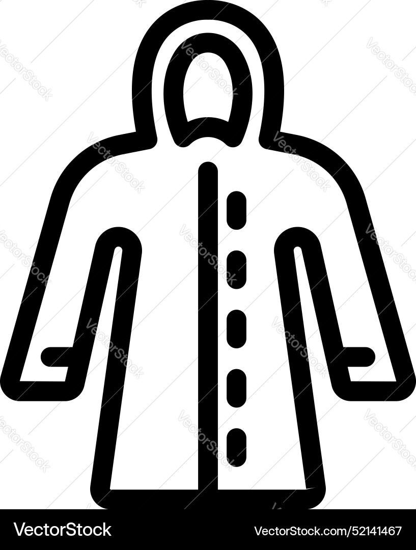 Waterproof raincoat protecting from rain with hood