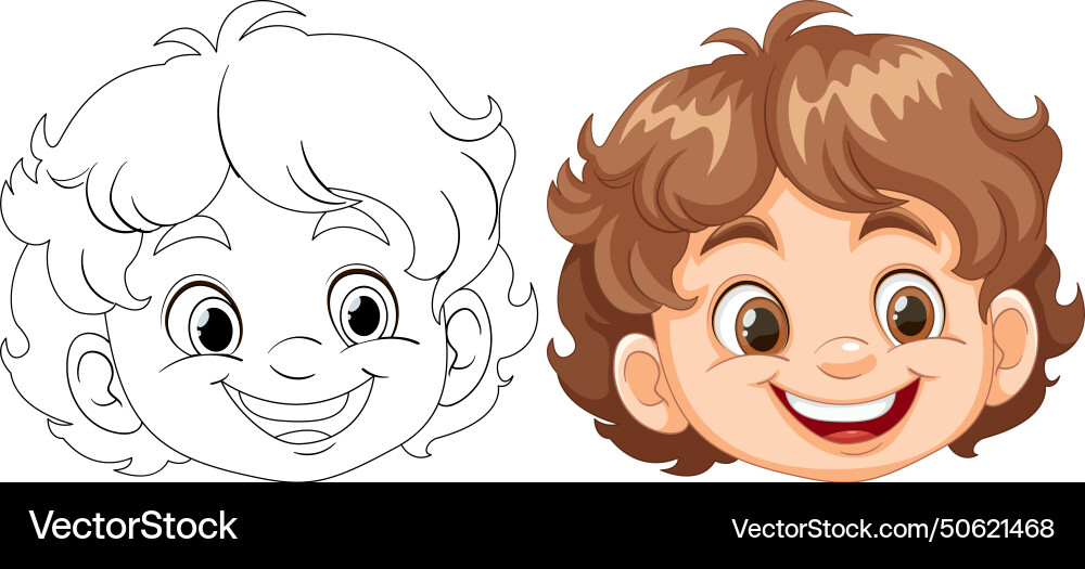 A happy smiling child Royalty Free Vector Image