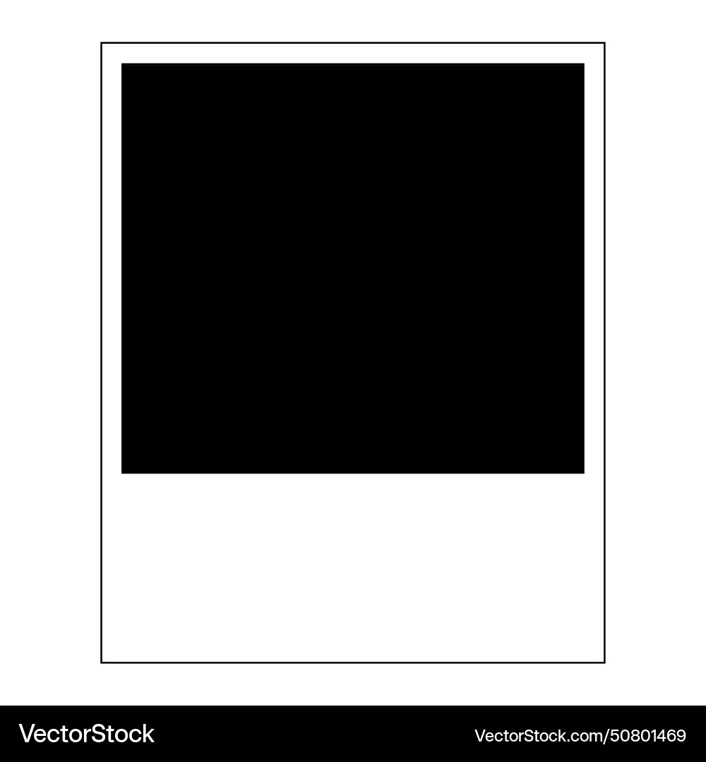 Blank photo frame isolated Royalty Free Vector Image