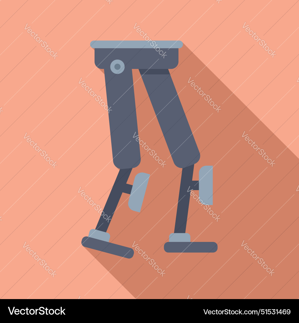 Exoskeleton bionic suit for walking Royalty Free Vector