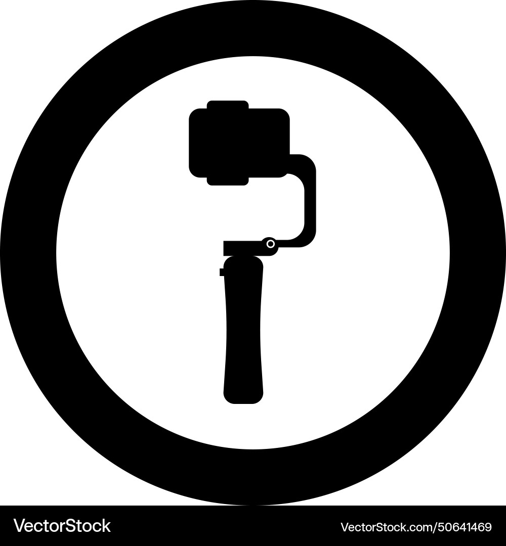 Gimbal mobile stabilizer for smartphone camera Vector Image