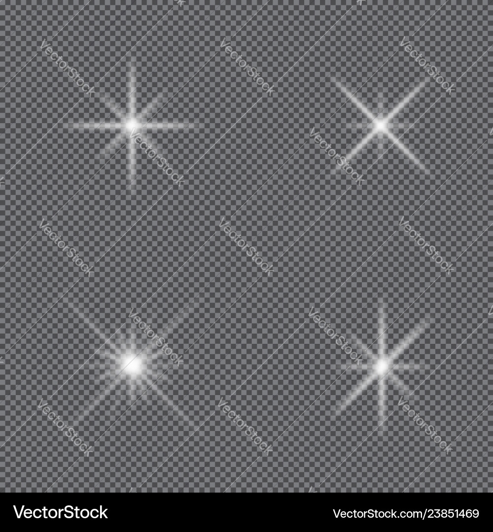 Sparkle lights stars Royalty Free Vector Image