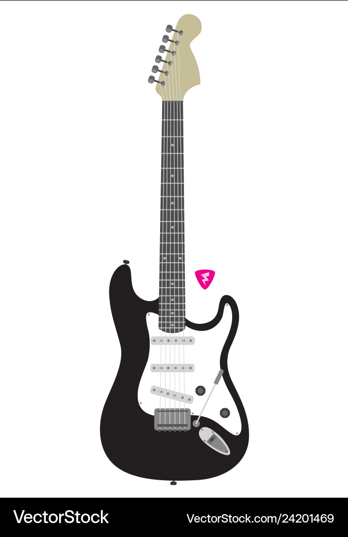 Stratocasterguitar 11 Royalty Free Vector Image