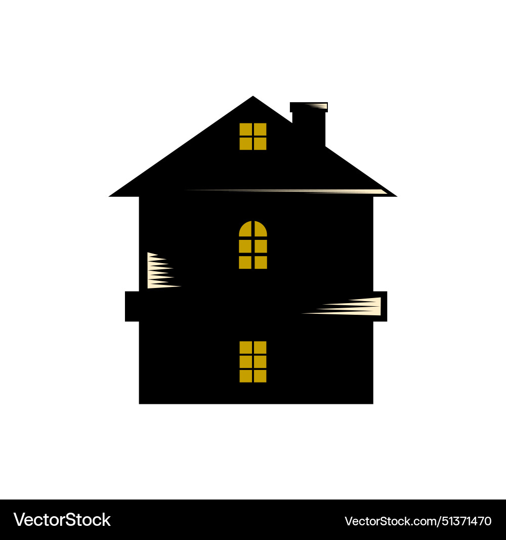 Big house design Royalty Free Vector Image - VectorStock
