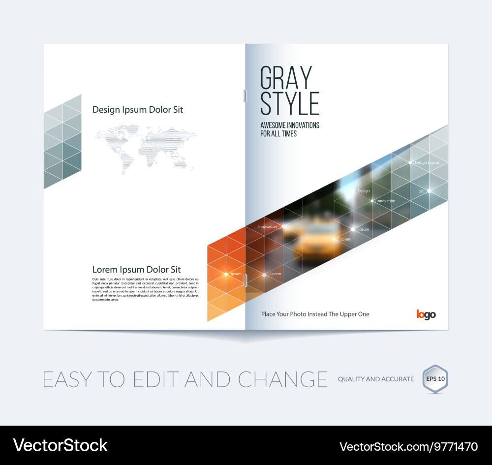 Broschüre Vorlage Layout Abdeckung Design jährlich